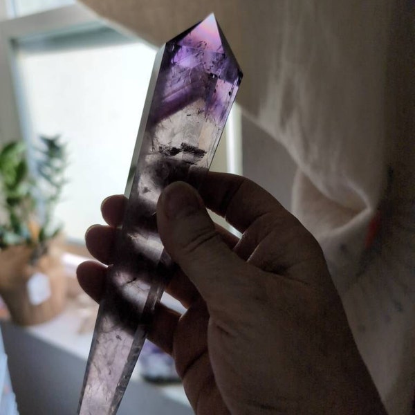 Amethyst Wand/natural Amethyst Point Wand/high Quality Amethyst Rainbow ...