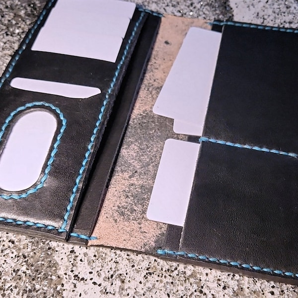 Leather Card Holder Wallet PDF Template - A4 Print (V2) - Etsy