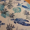 Nautical Upholstery Fabric, Sea Turtle Fabric, Blue Ocean Fabric, Coral ...