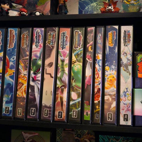 Prismatic Evolutions Pokémon Binder W/exact Pages, Laminated Cover ...