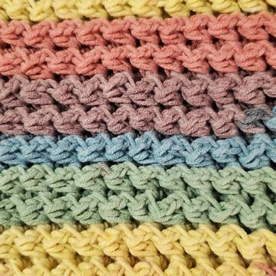 CROCHET PATTERN One Stitch Wonder Stitch Tutorial Make Blanket or Scarf ...