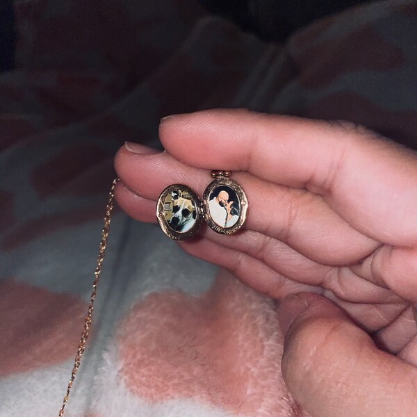 Printed Love Heart Locket Photo Print Mini Heart Photo Printed for ...