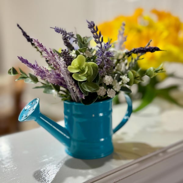 Spring Tiered Tray Mini Floral Arrangement, Spring Tiered Tray Decor ...