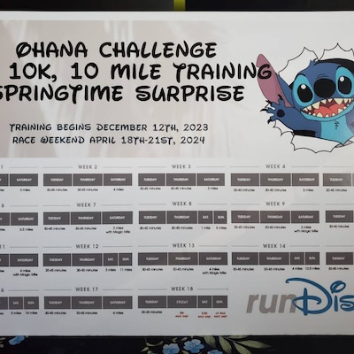2025 Training Poster Rundisney Marathon 24x36 Digital PDF & PNG File ...