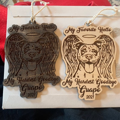 My Favorite Hello Pitbull Christmas Ornament or Mirror - Etsy