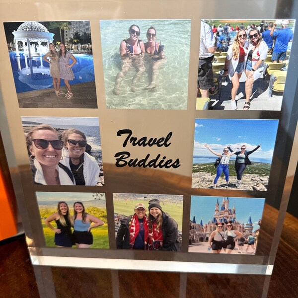 Acrylic Photo Block Custom Photo Collage Picture Frame Personalized ...