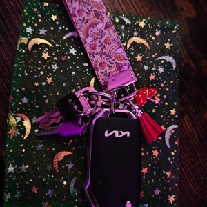 Spooky Cute Ghost Key Fob/flower Ghosts Key Fob/halloween Key - Etsy