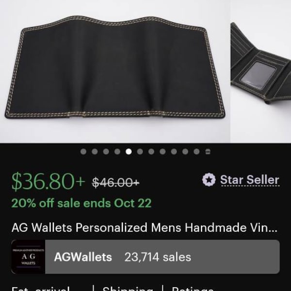 AG Wallets Personalized Mens Handmade Vintage Distressed Leather ...