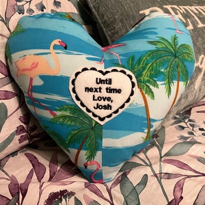 Heart Shaped Memory Pillow Made From a Loved Ones Shirt - Etsy