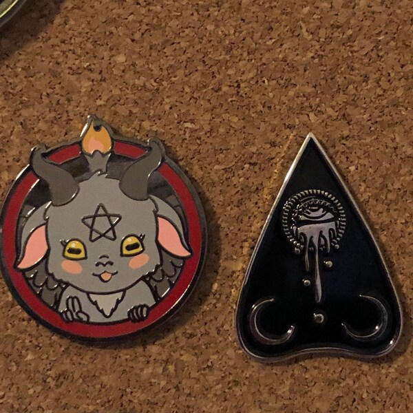Baphomet Pin - Baphometh Pin Spooky Pin Magick Pin Kawaii Goat Pin ...