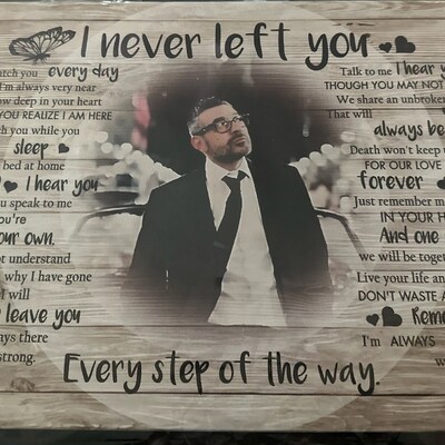 Personalized Safe in Jesus's Arms Canvas From Photo Custom Memorial ...