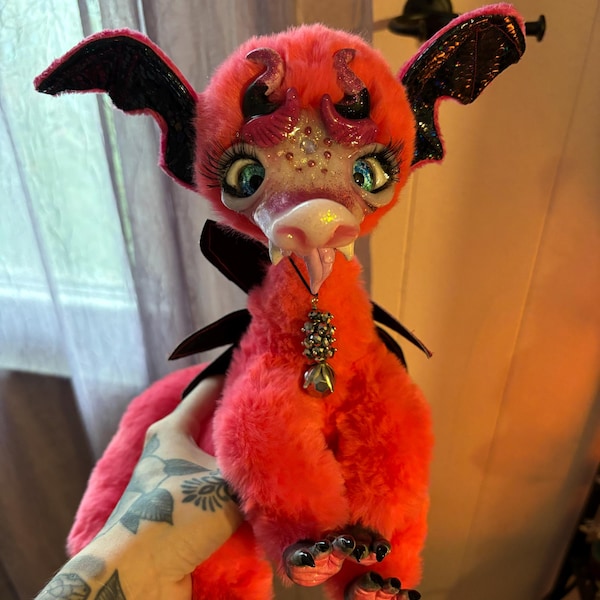 Cat Kitten White Fantasy Magical Doll Creature Ooak Toy Plush Animals ...