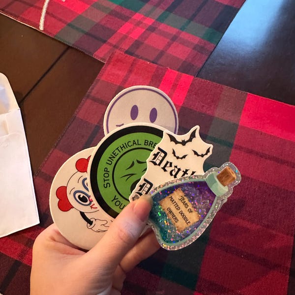 My Spirit Animal Has Rabies, Funny Dog Grooming Sticker, Funny Vet Tech ...