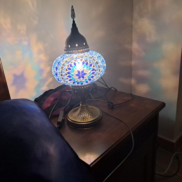 Turkish Mosaic Floor Lamp 9 Globe Standing Lights - Etsy