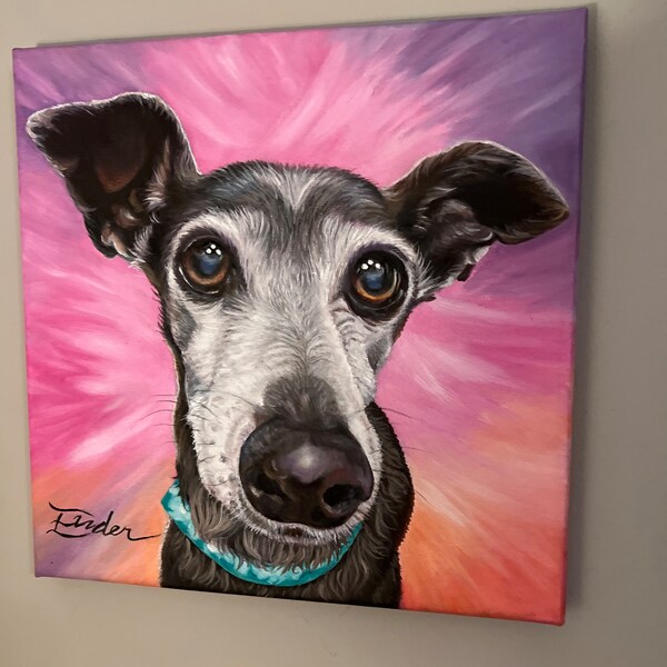 Custom Dog Painting, Custom Dog Art, Custom Oil Paintings, Oil on ...
