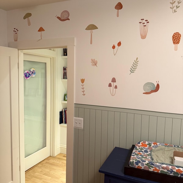 Beadboard Wall Panel Decal, Blue Wall Stickers, Peel and Stick ...