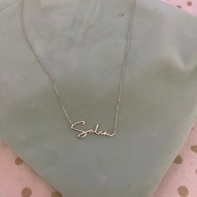 Custom Name Necklace Minimalist Name Necklace by Caitlynminimalist Gold ...