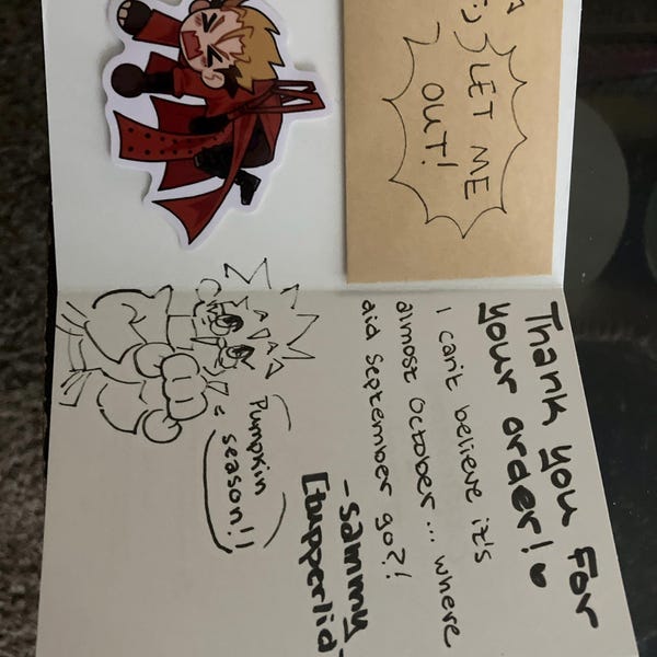 Hanging Vash Sticker ; Trigun Stampede / Trigun Maximum Inspired Vinyl ...