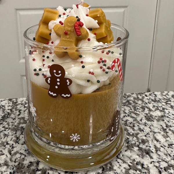Gingerbread Candle-christmas Candle-holiday Scent-gingerbread Scent ...