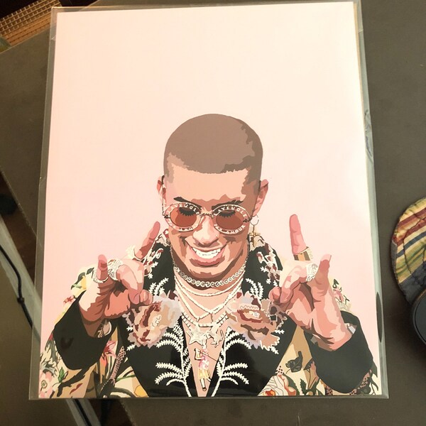 Bad Bunny Poster, Bad Bunny Print - Etsy