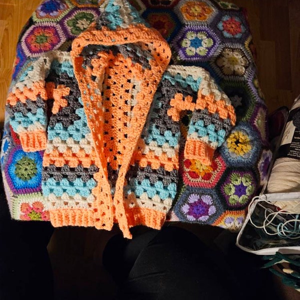 Crochet Pattern / Crochet Hexagon Cardigan / Childrens Cardigan ...