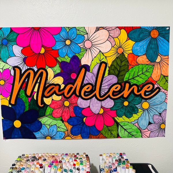 Custom Name Coloring Page, Printable Custom Coloring, Digital Download ...