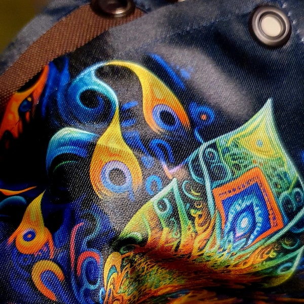 Neon Glowing UV Active Pillow Case Psychedelic Cushion Boho Cushion ...