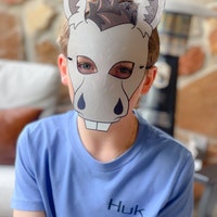 Old Man Mask Printable, Paper DIY for Kids and Adults. PDF Template ...