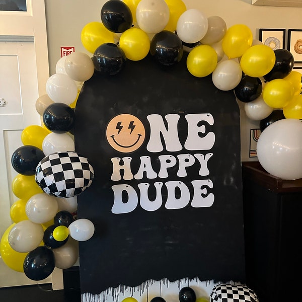 One Happy Dude Birthday Party - First Birthday Decal - Birthday Party ...