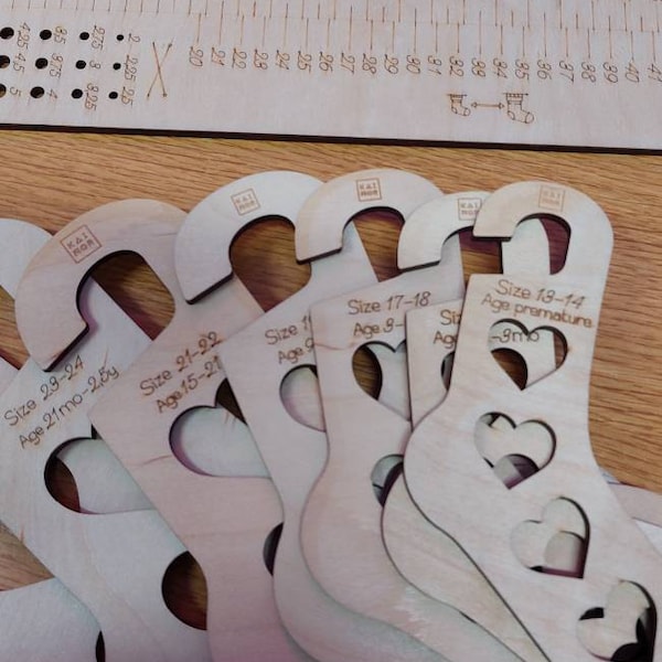 Knitting Needle Organizer Graphic, Cable Needle Holder, Crochet Hook ...