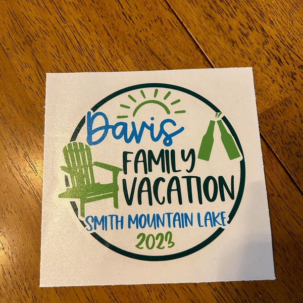 Custom Vacation Sticker, Waterproof Vacation Stickers, Personalized ...