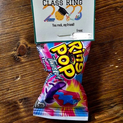 Prek/kindergarten Class Ring Pop Treat Topper DIY Printable - Etsy