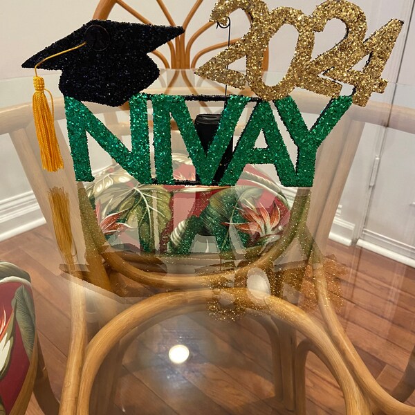 Personalized Graduation Centerpiece, Keepsake, & Photo Holder/balloon ...