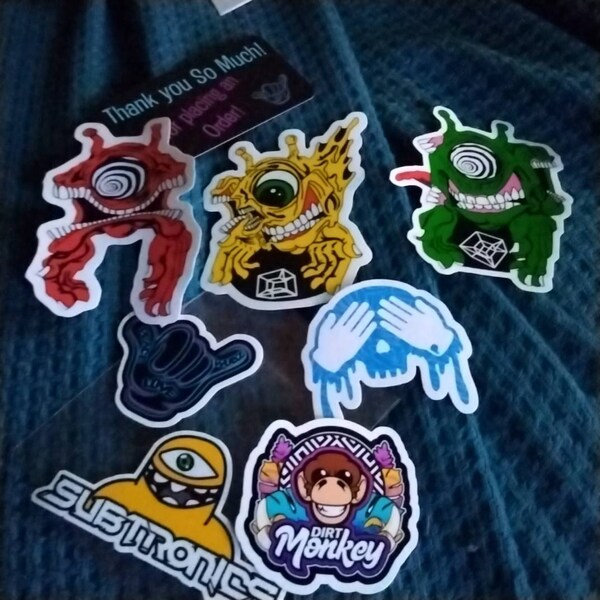 Subtronics Cyclops Army Double Sided Necklace Dogtag Chain Dubstep Rave ...