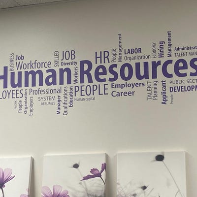 Human Resources Decals Office Decal-office Wall Sticker-vinyl Decals ...