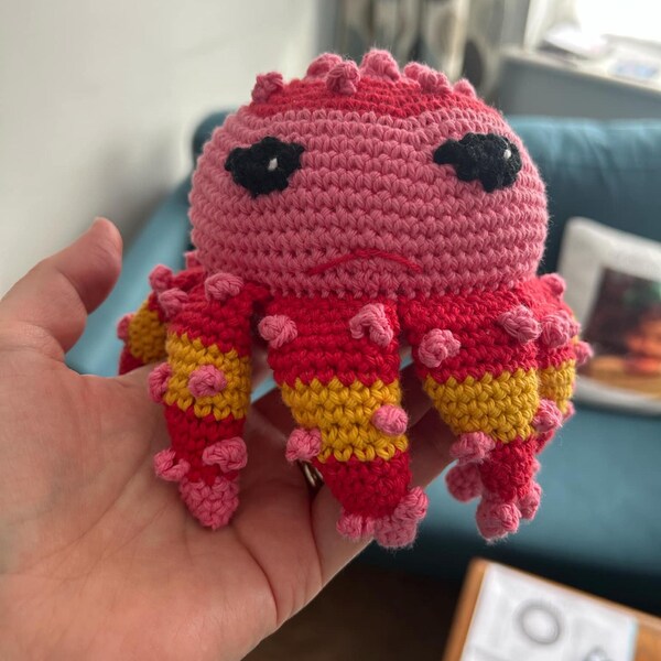 Crown of Thorns Red Starfish Crochet Pattern Inspired Octonauts Angry ...