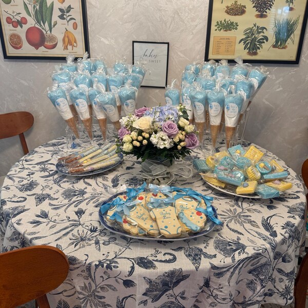 12 of Each - Blue Bow Dessert Table Treats, Bow Dessert Table Treats ...