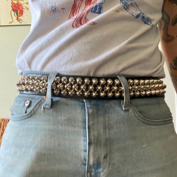 Studded Punk Belt - Etsy