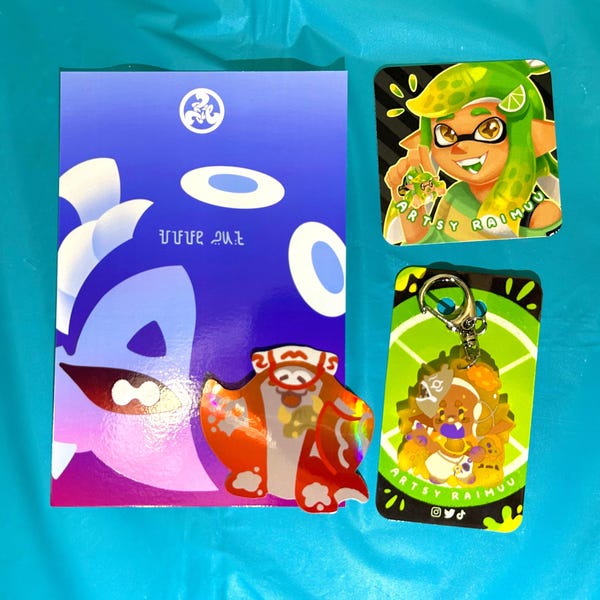 Splatoon Hotlantis WV3 Posters Harmony Paruko Tartar Dedf1sh Octoling ...