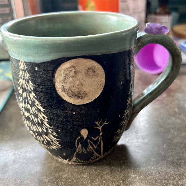 Witch Full Moon Mug (made to Order) - Etsy