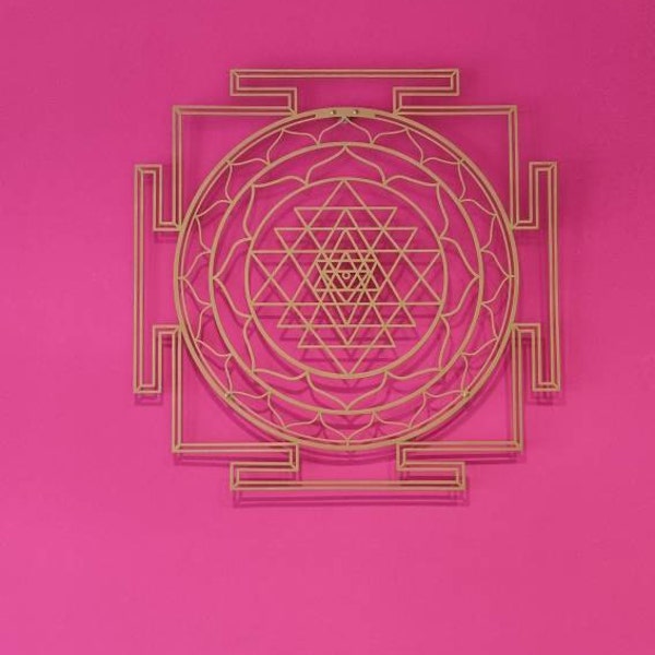 Sri Yantra ,golden Ratio, Metatrons , Flower of Life Sacred Metal Wall ...