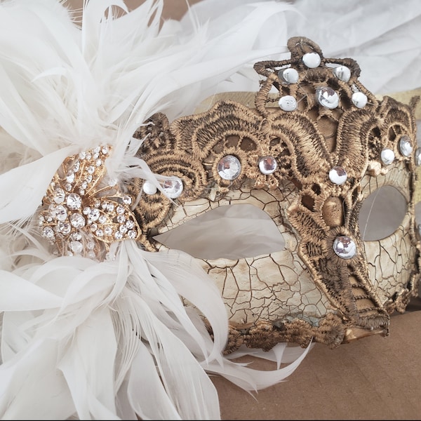 Gold Halloween Masks- Venetian Mask- Masquerade - Etsy