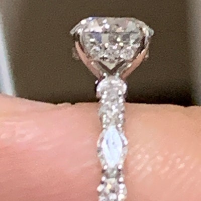 Floating Bubble Diamond Wedding Band 1.60 MM Round Lab Grown - Etsy