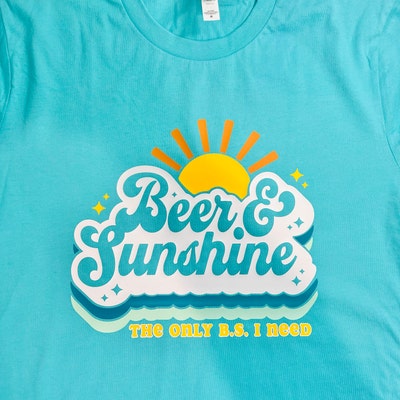 Beer and Sunshine SVG Cut File for Cricut, Summer Saying, the Only B.S ...