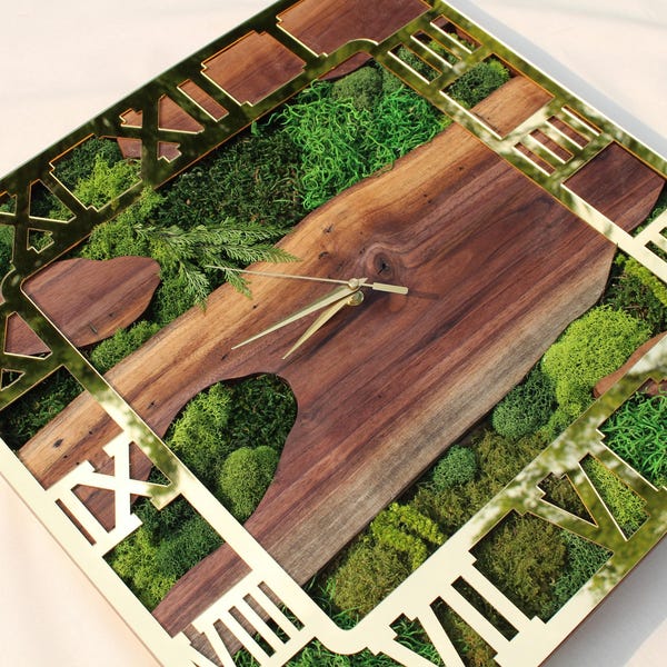 Acrylic Face Clock Mirrored Frame, Resin Epoxy Art, Wall Clock Supplier ...