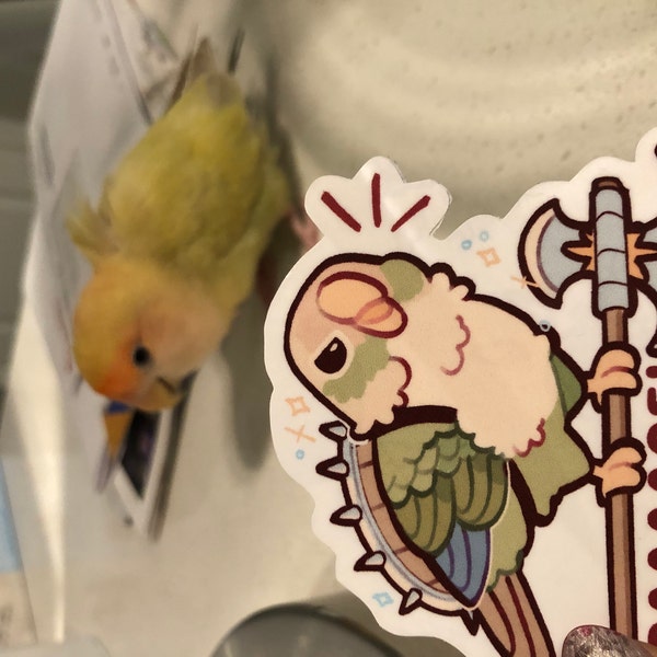 Go Away Parrot Sticker/ Cute Parrot Sticker / Bird Sticker / Cute ...