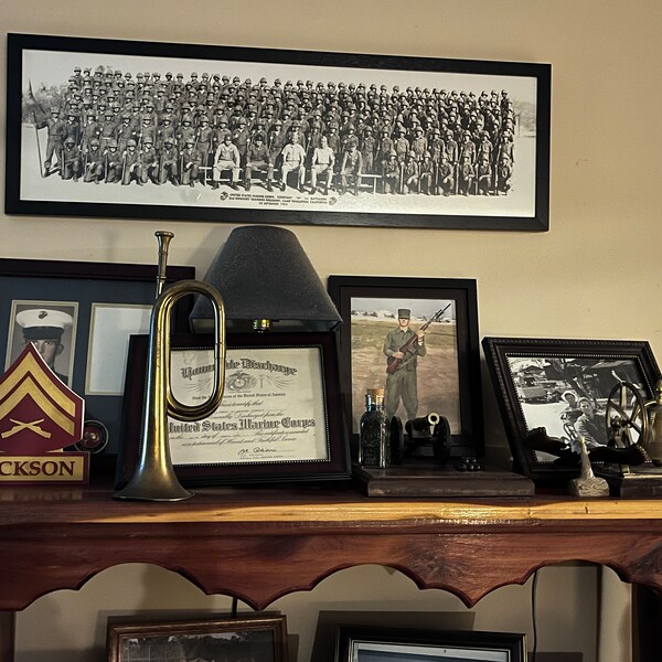 USMC Marine Corp Enlisted Rank Standing Name Plate - Military Promotion ...