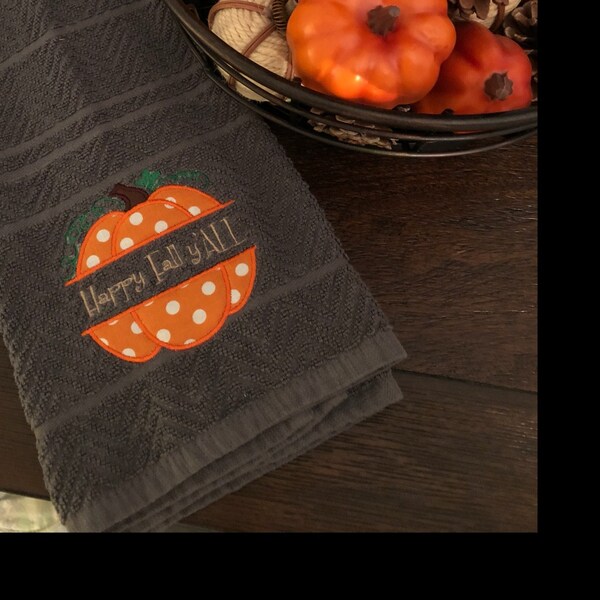 Happy Fall Y'all,split Pumpkin Machine Embroidery Applique - 4x4 5x5 ...