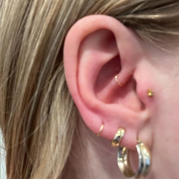 BELLY RING HOOP Belly Button Jewelry Seamless Twist Hoops Piercing Gold ...