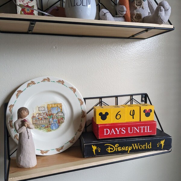365 Days Disney Countdown, Disney Word Planner Blocks, Custom Disney ...
